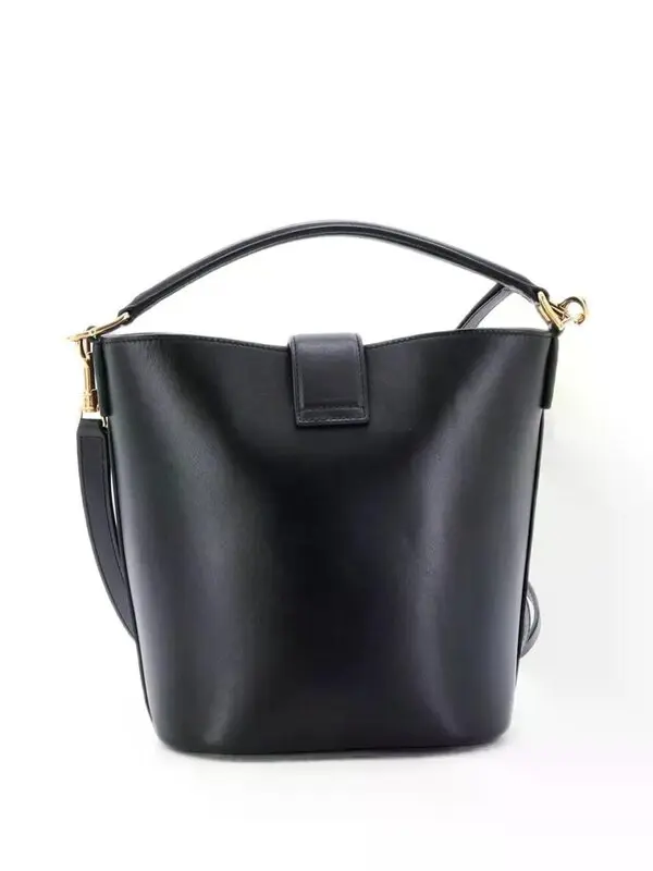 Celine Small Bucket Bag In Leather - Black