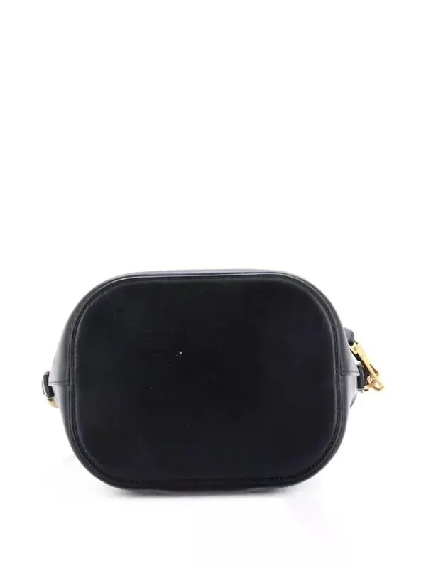 Celine Small Bucket Bag In Leather - Black