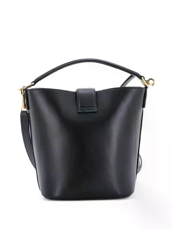 Celine Small Bucket Bag In Leather - Black