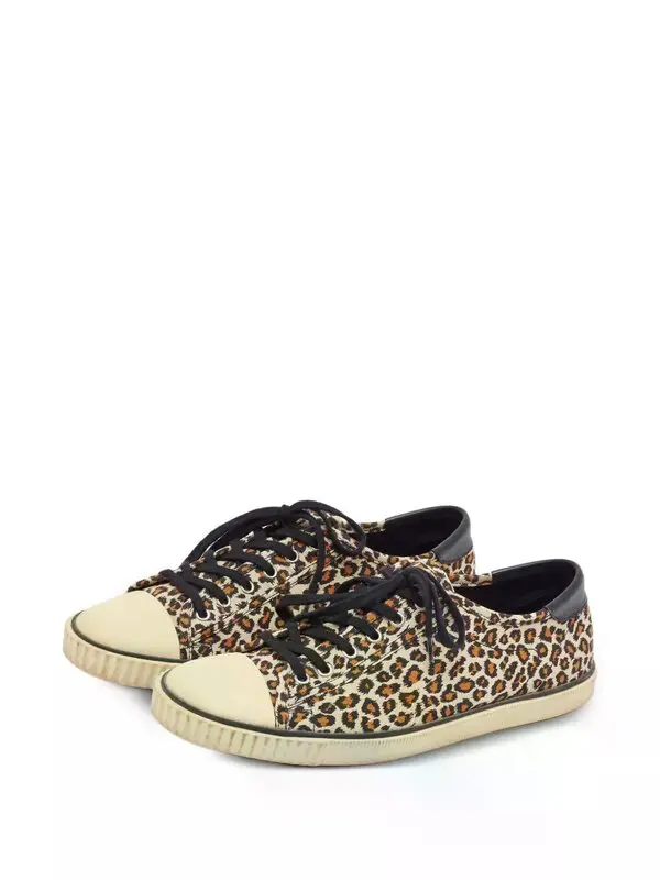 Celine Blank Leopard-print Sneakers