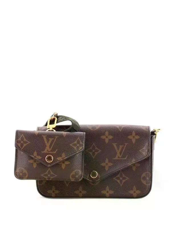 LOUIS VUITTON Felicie Strap & Go Monogram Canvas Crossbody Bag