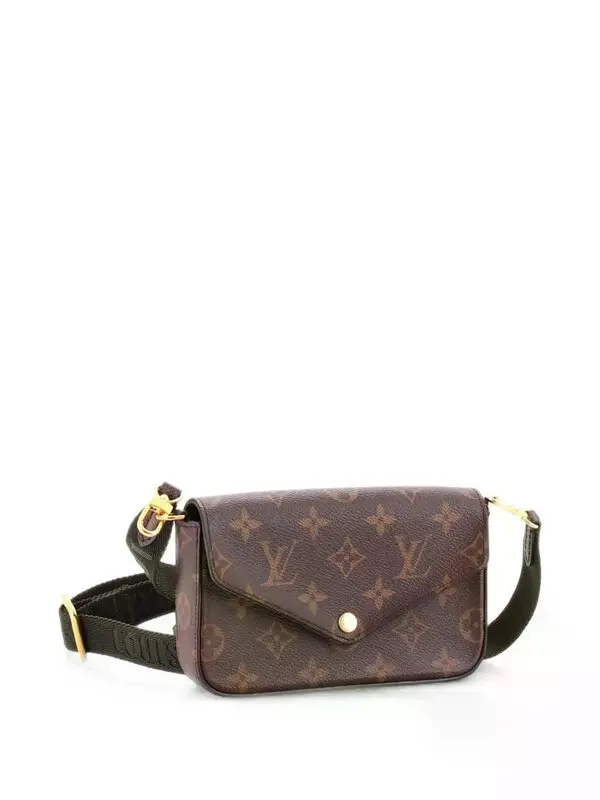 LOUIS VUITTON Felicie Strap & Go Monogram Canvas Crossbody Bag