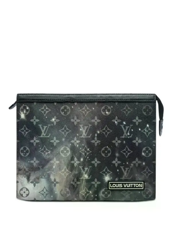 LOUIS VUITTON Monogram Galaxy Pochette Voyage Mm Clutch Bag