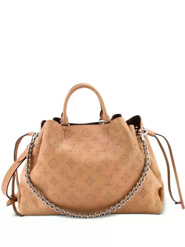 LOUIS VUITTON Bella Mahina Leather Tote Bag - Brown