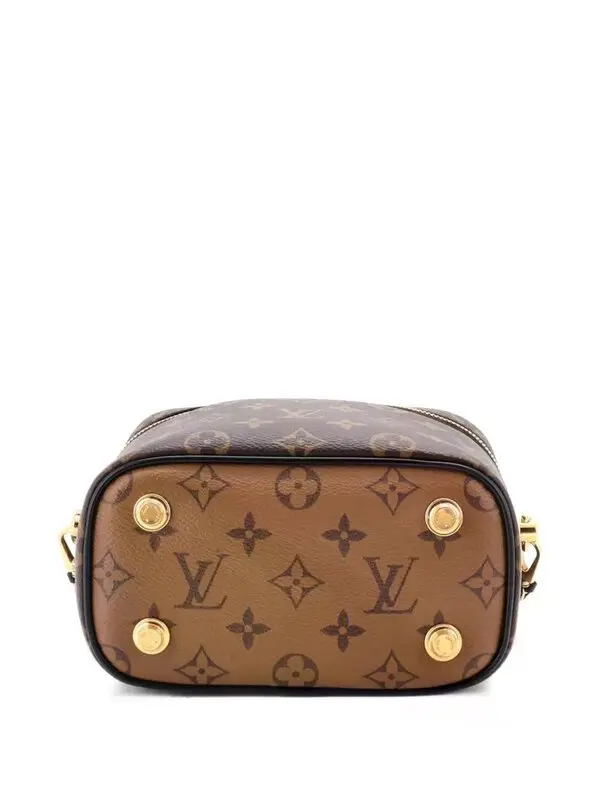 LOUIS VUITTON Vanity Handbag Reverse Monogram Canvas Pm Satchel - Brown