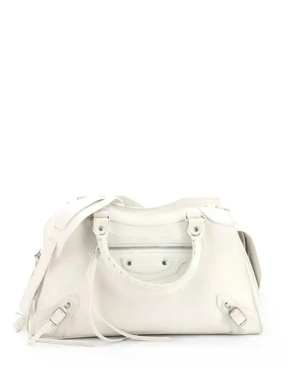 Balenciaga Neo Classic City Bag Leather Small Tote Bag - White