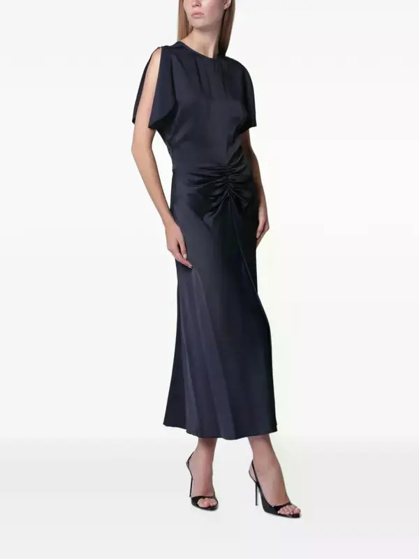Victoria Beckham Bela Ruched Midi Dress