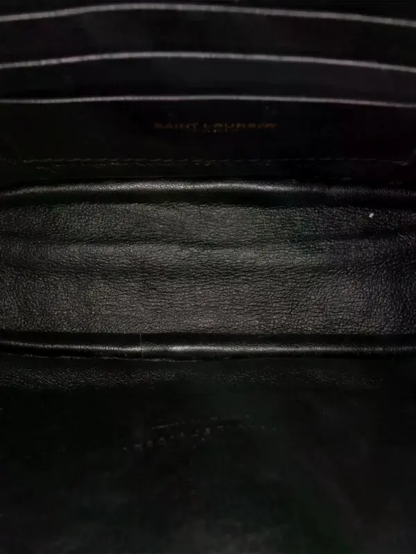 Saint Laurent 2020 Mini Grain De Poudre Monogram Lou Camera Bag Crossbody Bag