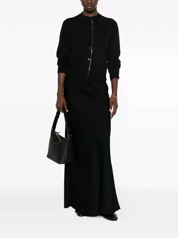 Fabiana Filippi Bead-trim Button-up Cardigan