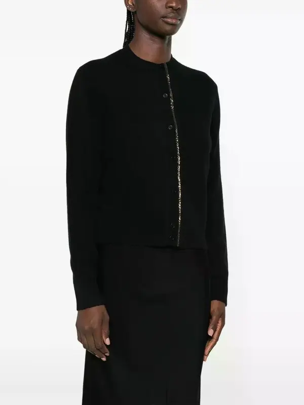 Fabiana Filippi Bead-trim Button-up Cardigan
