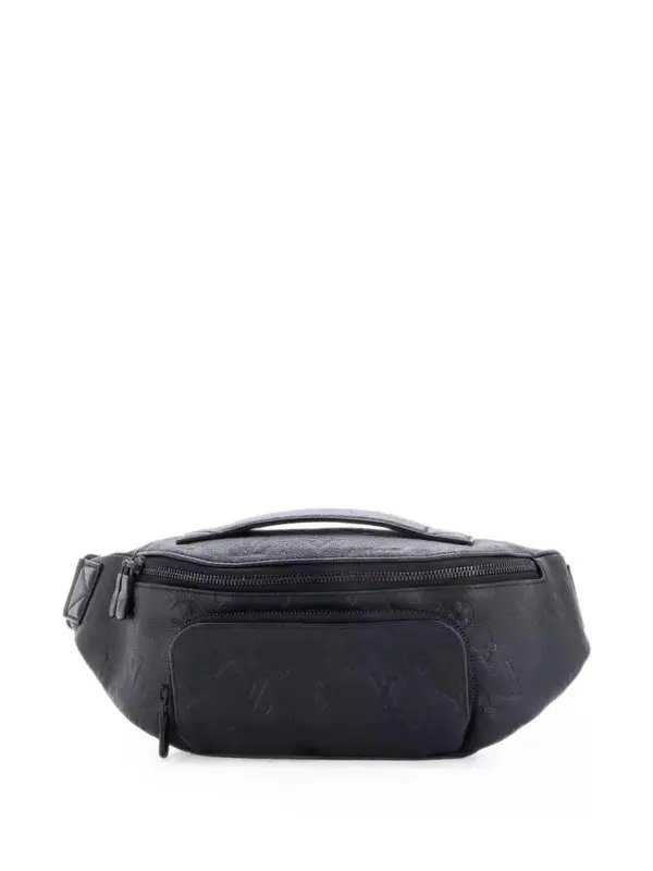 LOUIS VUITTON Rush Bumbag Monogram Shadow Leather Belt Bag - Black