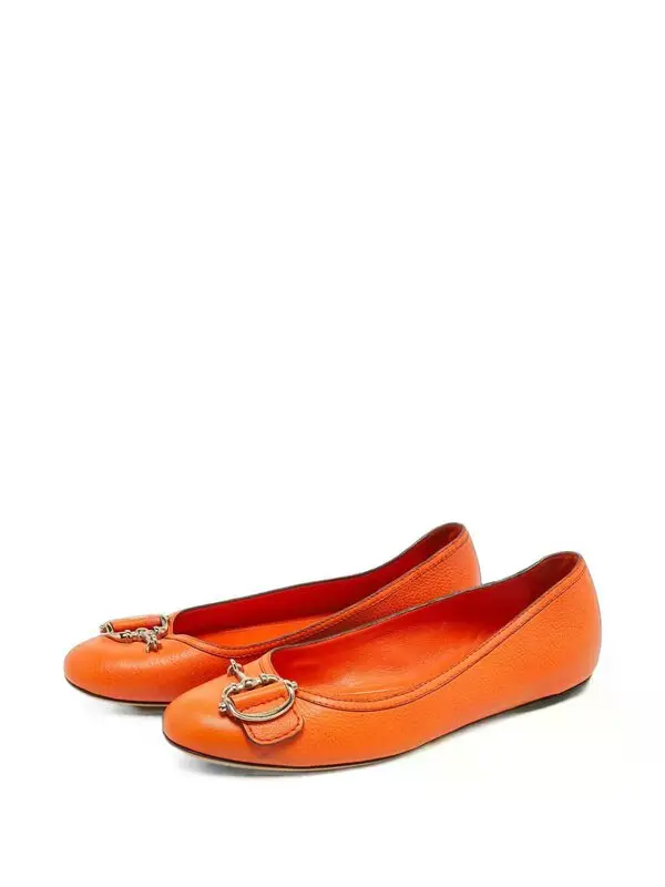 Gucci Leather Horsebit Ballet Flats