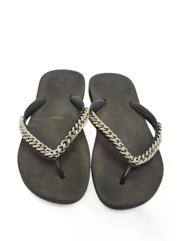 GIUSEPPE ZANOTTI Florida Chain-link Flip-flops