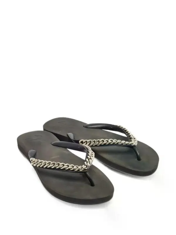 GIUSEPPE ZANOTTI Florida Chain-link Flip-flops