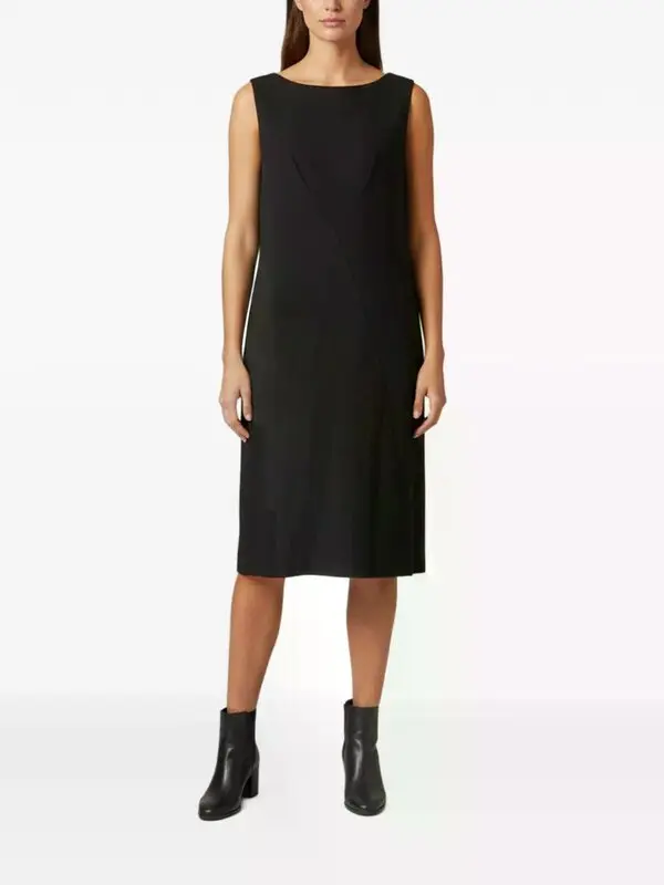 Escada Sleeveless Seam-detail Midi Dress