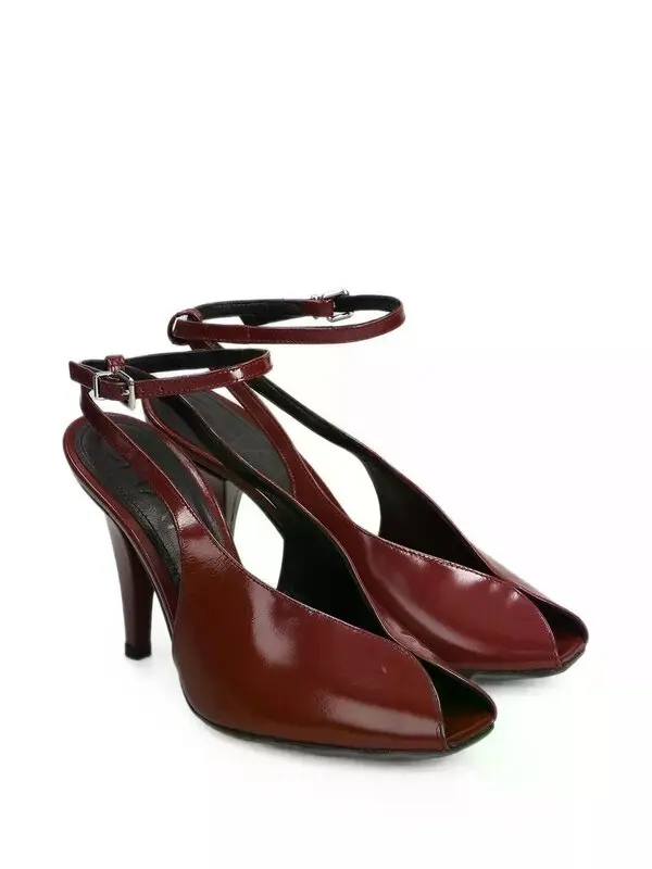 CHANTAL Buckle-fastening Peep-toe Pumps