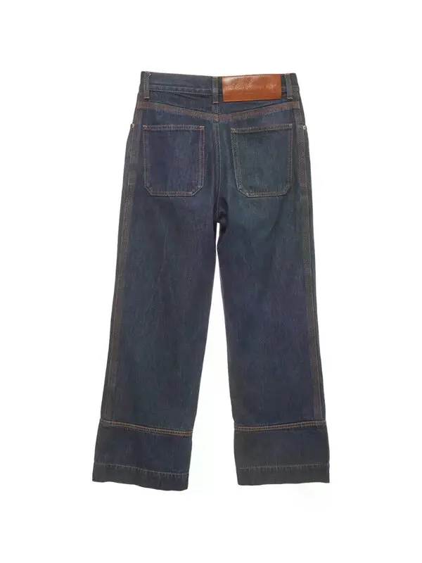 Loewe Straight-fit Jeans With Leather Patch