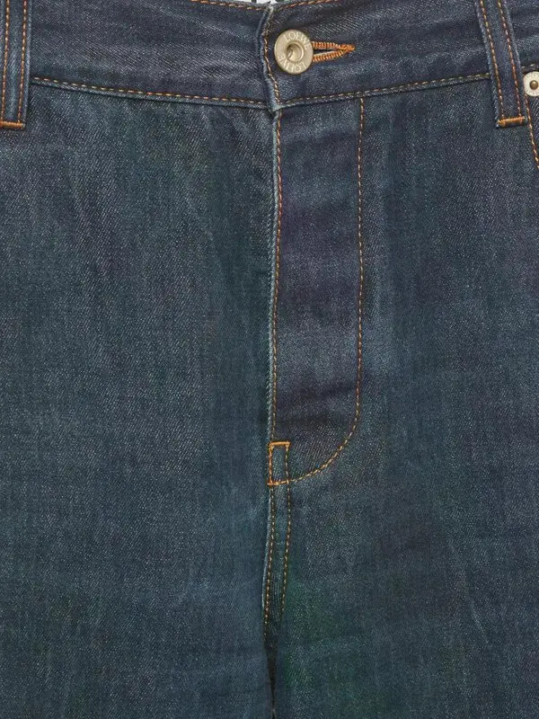 Loewe Straight-fit Jeans With Leather Patch