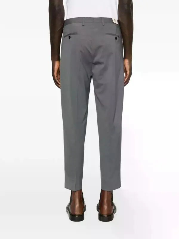 BRIGLIA 1949 Pleated Detail Cropped Trousers