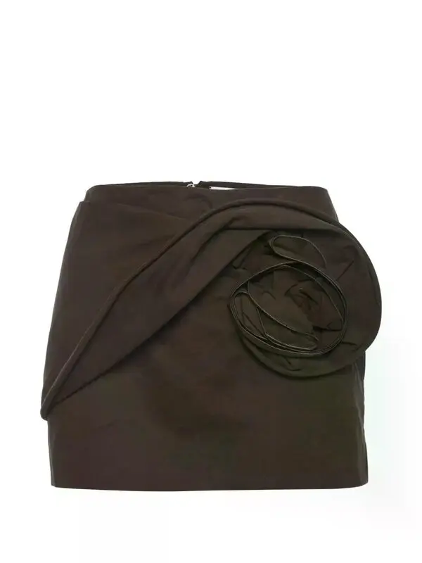 Magda Butrym Floral Appliqué Mini Skirt