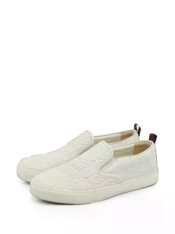 Gucci Quilted Rhombus Pattern Slip-on Sneakers