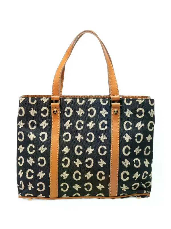 Celine 2000 C Macadam Denim Handbag - Blue