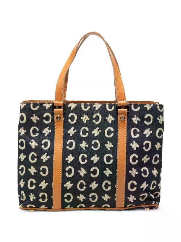 Celine 2000 C Macadam Denim Handbag - Blue