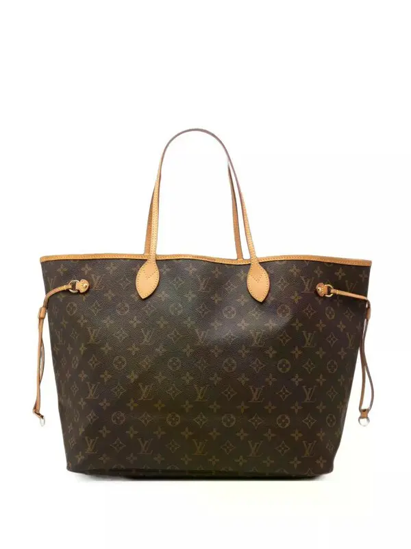 LOUIS VUITTON 2009 Monogram Neverfull Gm Tote Bag - Brown