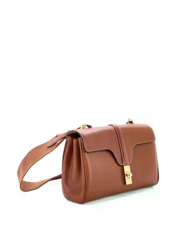 Celine Soft 16 Bag Smooth Calfskin Shoulder Bag - Brown
