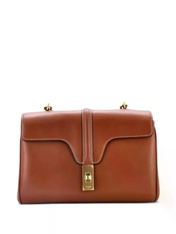Celine Soft 16 Bag Smooth Calfskin Shoulder Bag - Brown