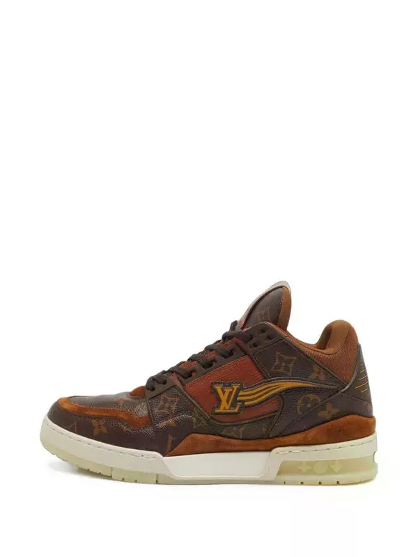 LOUIS VUITTON Monogram Trainer Sneakers - Brown