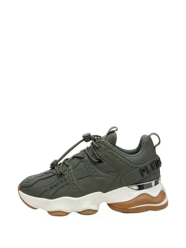 PLEIN SPORT Runner Beast X-01 Panelled Sneakers - Green