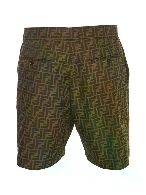 Fendi Ff Monogram Jacquard Shorts