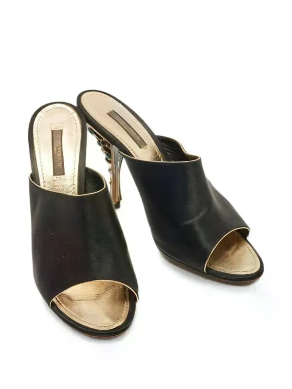 LOUIS VUITTON Embellished Open-toe Heeled Sandals