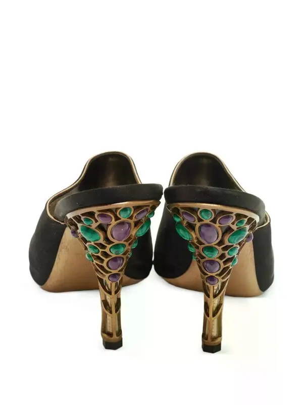 LOUIS VUITTON Embellished Open-toe Heeled Sandals
