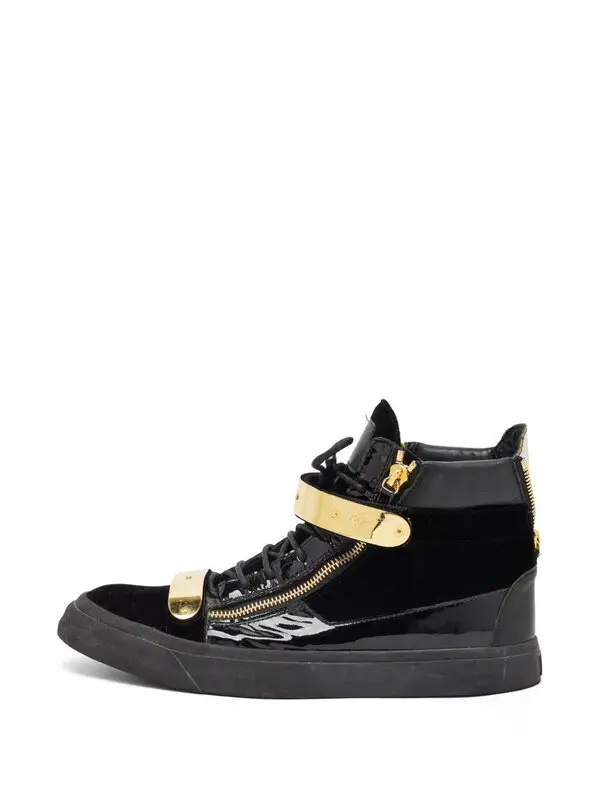 GIUSEPPE ZANOTTI Coby Metallic Strap Sneakers