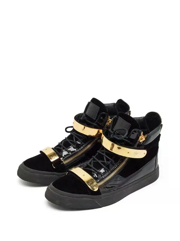 GIUSEPPE ZANOTTI Coby Metallic Strap Sneakers