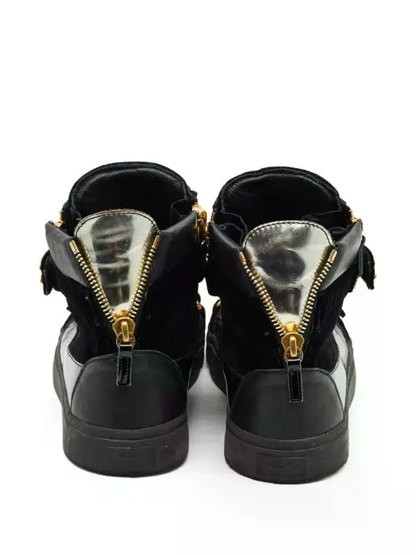 GIUSEPPE ZANOTTI Coby Metallic Strap Sneakers