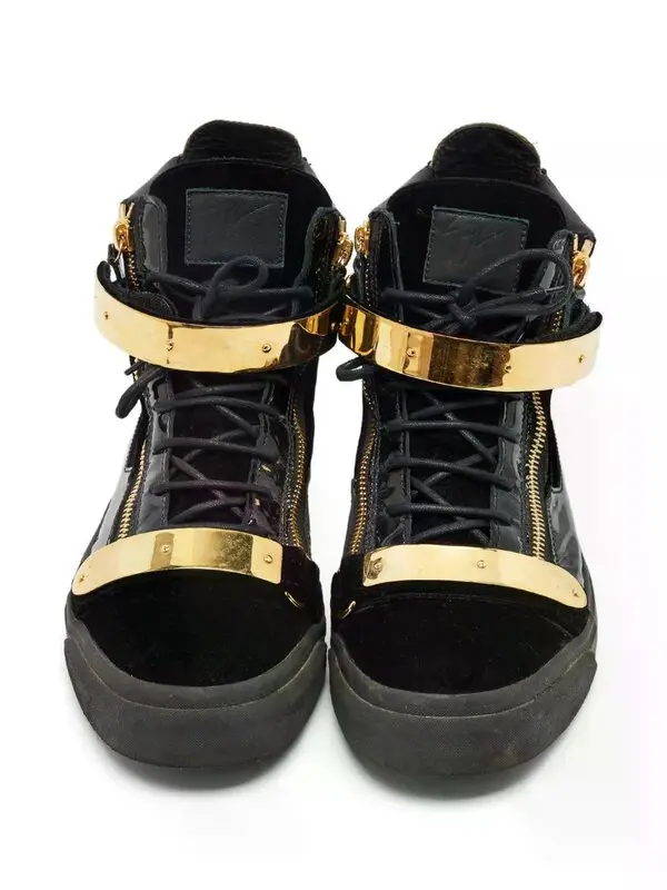 GIUSEPPE ZANOTTI Coby Metallic Strap Sneakers