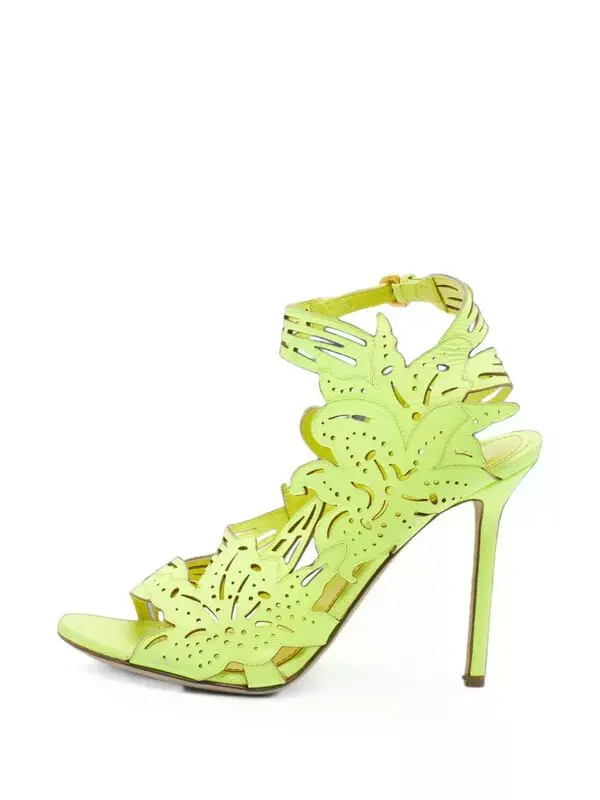 SERGIO ROSSI Laser-cut Ankle-strap Sandals