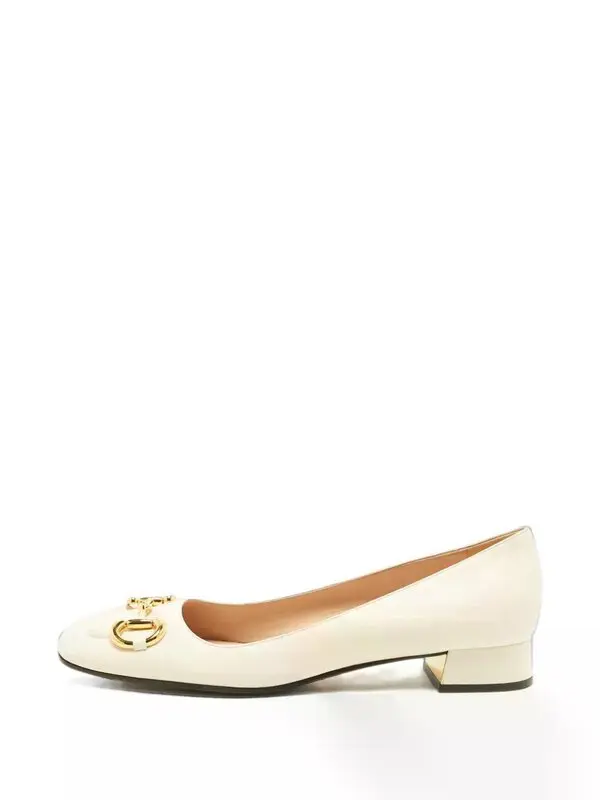 Gucci Horsebit Leather Ballet Flats - Neutrals