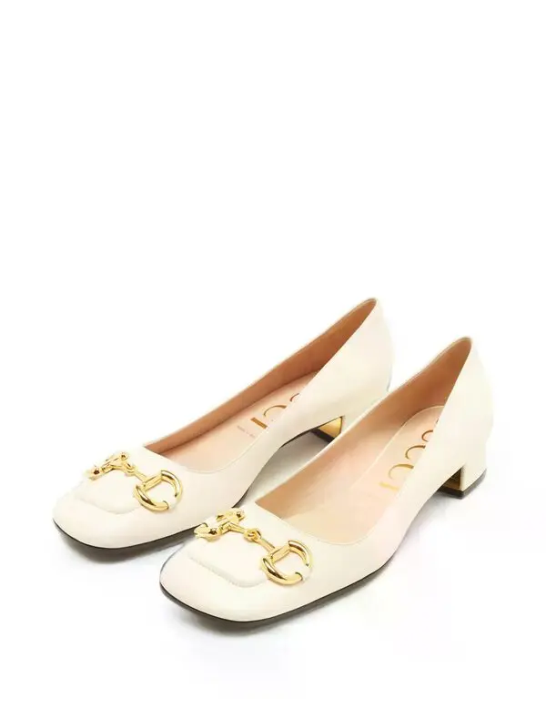 Gucci Horsebit Leather Ballet Flats - Neutrals