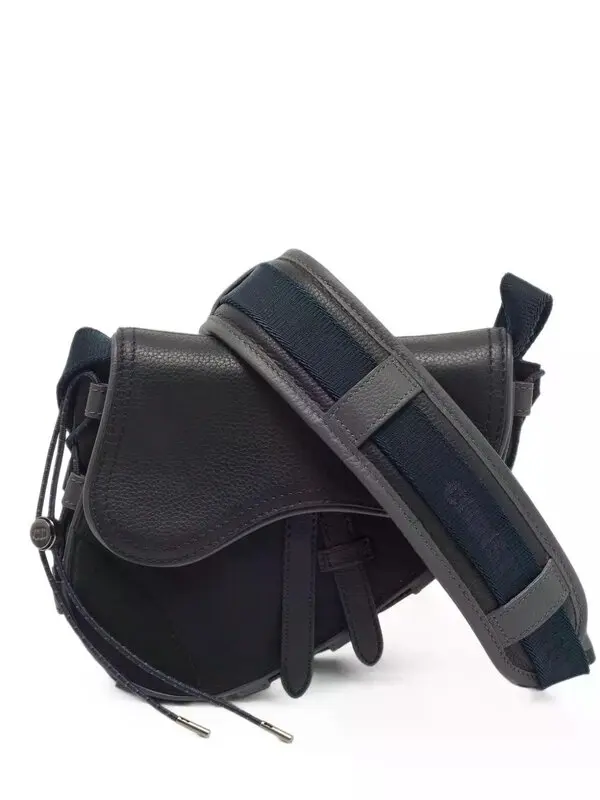 Dior 2021 Mini Saddle Crossbody Bag - Black