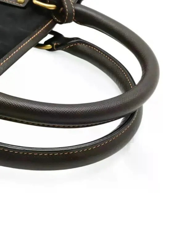 Prada 2010-2026 Saffiano Trimmed Tessuto Satchel