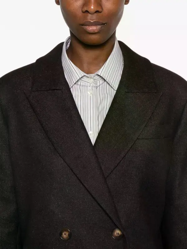 LE SULLY STUDIO Double-breasted Peak-lapel Coat