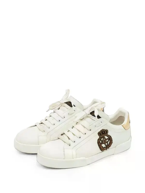 Dolce & Gabbana Portofino Crown-patch Low-top Sneakers