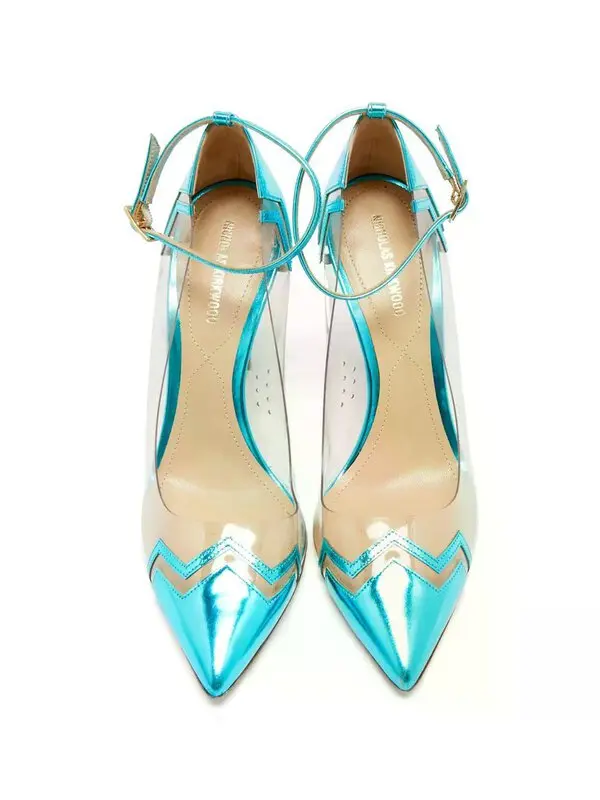 NICHOLAS KIRKWOOD Chevron Pattern Stiletto Pumps