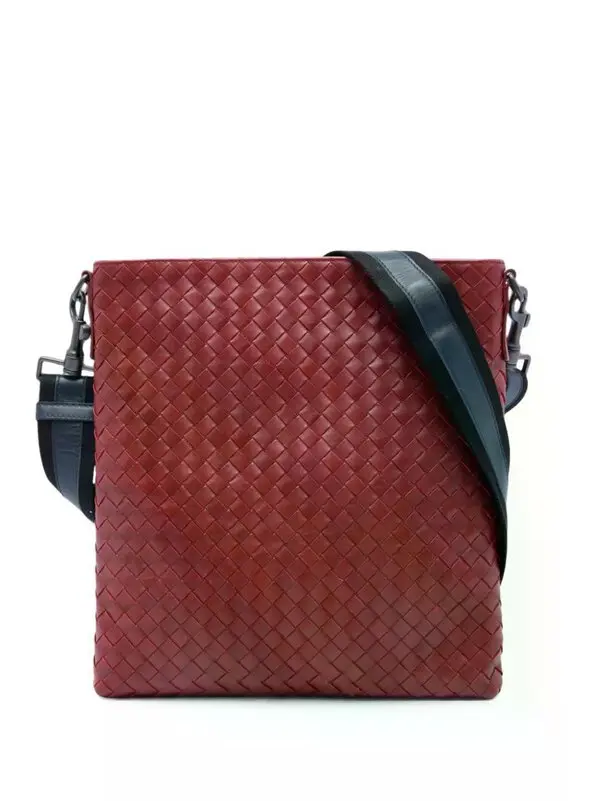 Bottega Veneta 2012-2026 Nappa Intrecciato Vn Crossbody Bag - Red