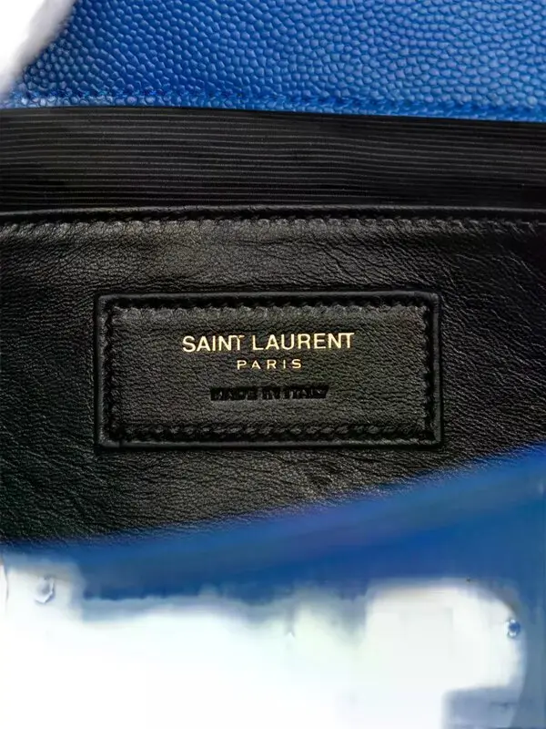 Saint Laurent Monogram Cassandre Clutch Bag - Blue