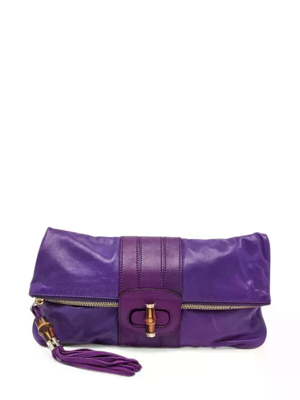 Gucci Bamboo Tassel Clutch Bag